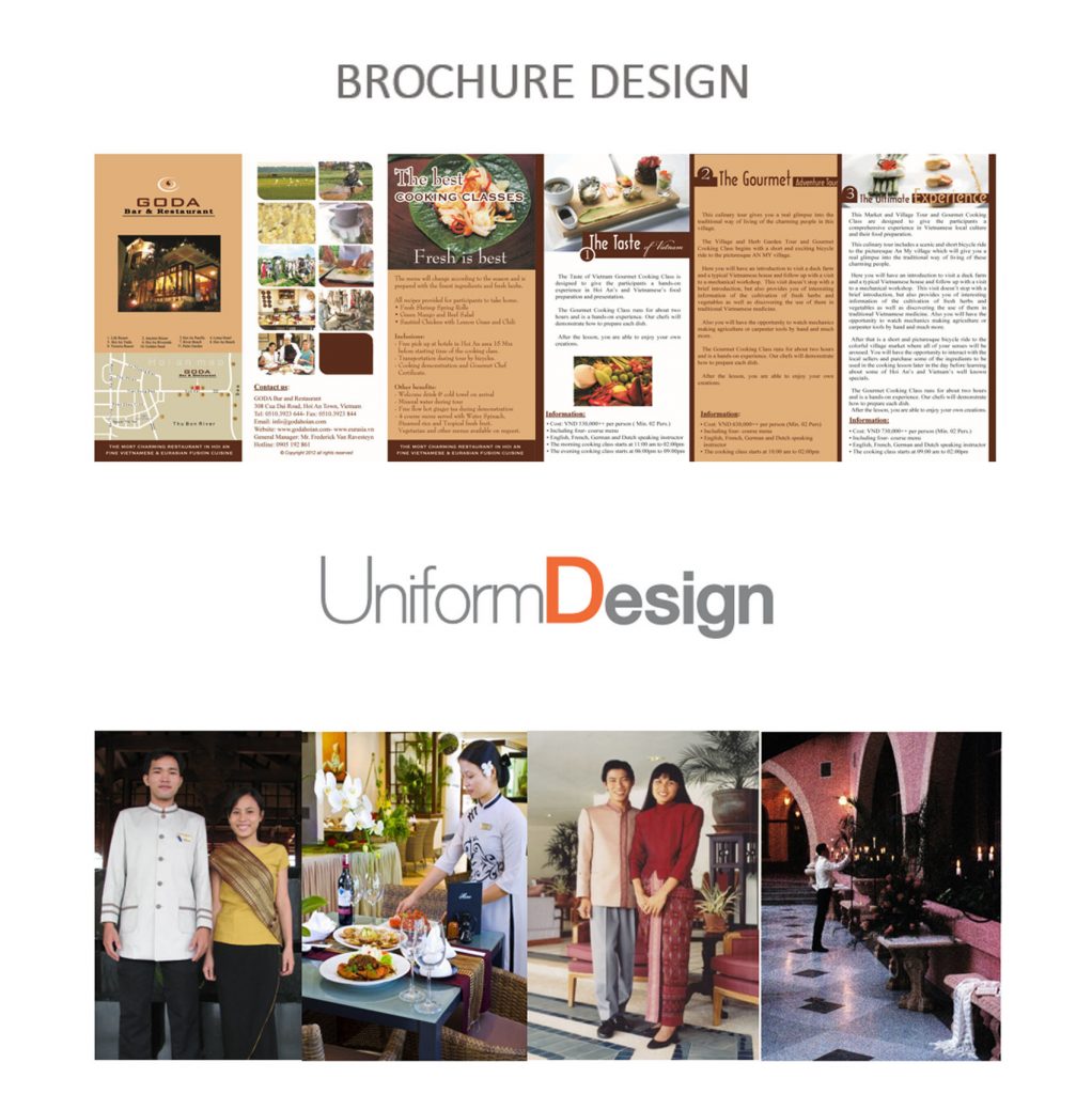 BROCHURE & UNIFORM DESIGN – Villa Hotel Management